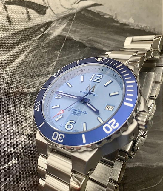 AUTOMATIC DIVERS WATCH Grand Marlin 42mm NH35 Marlinwatch EUR 172,23 ...