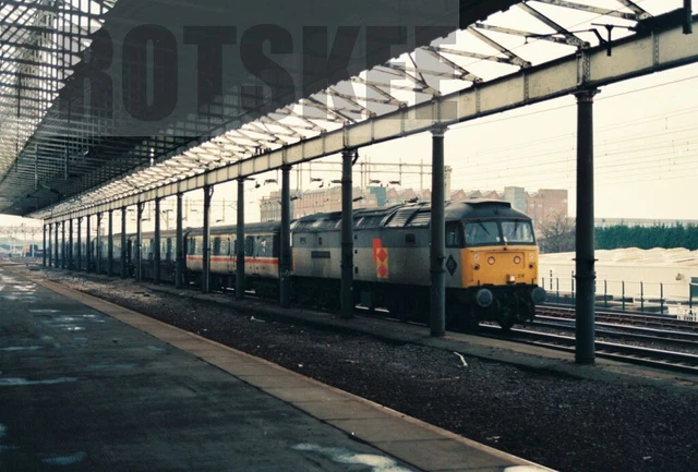 35MM COLOUR NEGATIVE BR British Railways Diesel Loco 47218 Class 47 1991 Rugby £4.98 - PicClick UK