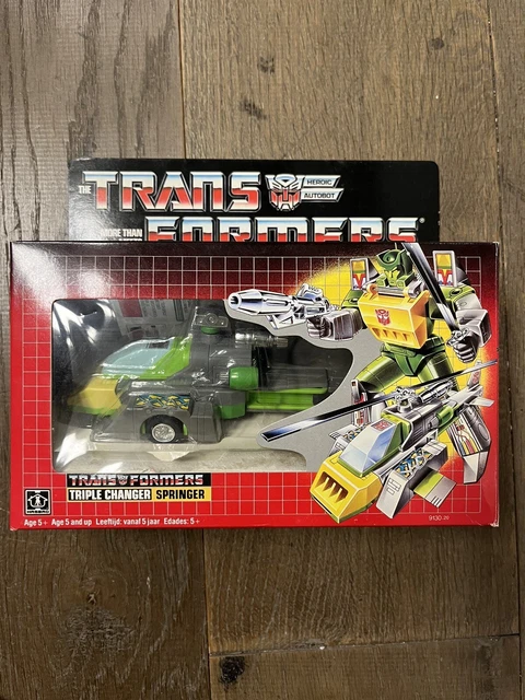 TRANSFORMERS G1 TRIPLE Changer SPRINGER Vintage Hasbro 1985 EUR 250,00 ...
