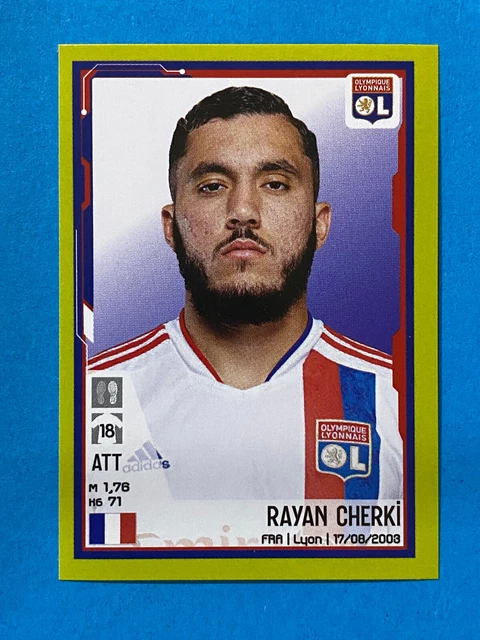 FIGURINE PANINI STICKER Foot 2022 n.185 Ryan Cherki (Olympique Lyonnais ...