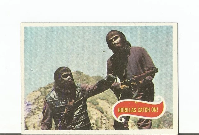 1967 APJAC PRODUCTIONS Planet of Apes Trading Card: GORILLAS CATCH ON ...