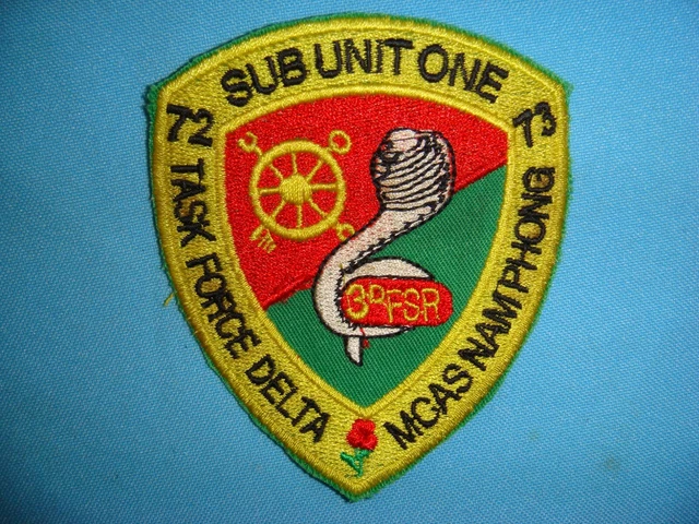 VIETNAM WAR PATCH, USMC MARINE 3rd FSR TASK FORCE DELTA MCAS IN ...