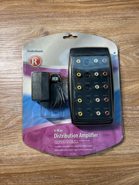 BRAND NEW RADIO Shack 4-Way Distribution Amplifier Model 15-1172 ...