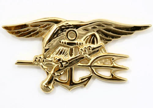 U. S. US Navy Seals Badge Pin Insignia Navy Seals Officer Badge -L7010 ...