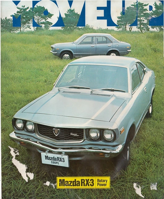 1973 MAZDA RX-3 ROTARY Large Format 4p Brochure. Fair Condition $24.95 ...
