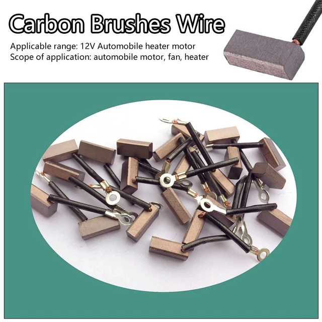 6×8×18MM BRUSH REPLACEMENT Leads Generator Electric Motor Carbon ...