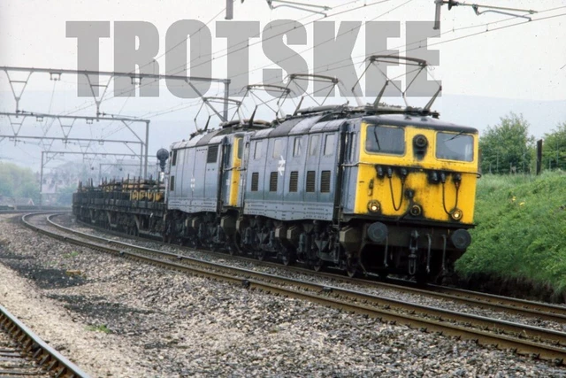 35MM SLIDE BR British Rail Electric Loco Class 76 76007 Dinting 1979 ...