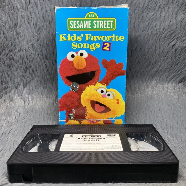 SESAME STREET KIDS' Favorite Songs 2 VHS Tape 2001 Sony Wonder Elmo ...