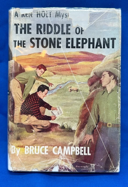 RIDDLE OF THE Stone Elephant par Bruce Campbell 1949 Ken Holt Mystery ...