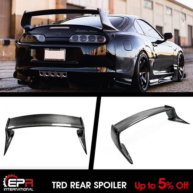 FOR TOYOTA SUPRA MK4 TR-Style Carbon Fiber Rear Trunk Spoiler Wing Lip ...