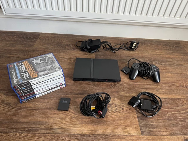 PS2 SLIM (SCPH-79003) Bundle with 7 Games £67.00 - PicClick UK