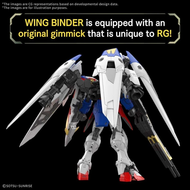 BANDAI REAL GRADE RG 1/144 Mobile Suit Gundam XXXG-00W0 Wing Gundam ...