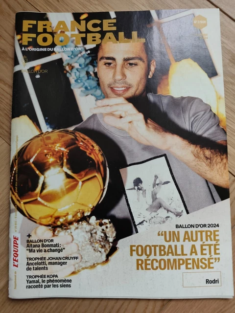 MAGAZINE FRANCE FOOTBALL N°3948 Novembre 2024 RODRI Ballon d'Or 2024 EUR 5,00 - PicClick FR