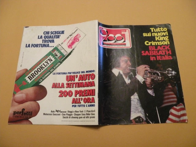 RIVISTA CIAO 2001 ANNO 5 N° 8 1973 (KING CRIMSON/BLACK SABBATH/E.JOHN ...