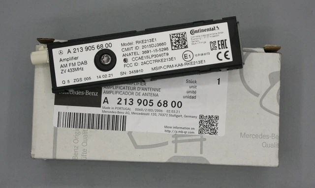 ORIGINAL MERCEDES-BENZ ANTENNENVERSTÄRKER AM FM DAB ZV 433MHZ EUR 109 ...