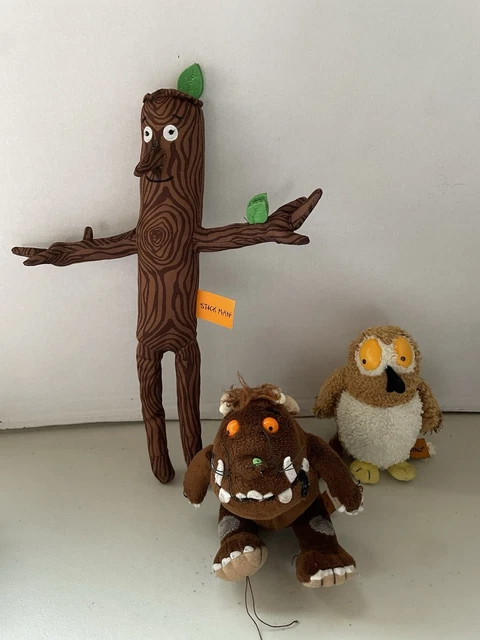 THE GRUFFALO 3 Piece Bundle Stick Owl Plush Teddy £19.34 - PicClick UK
