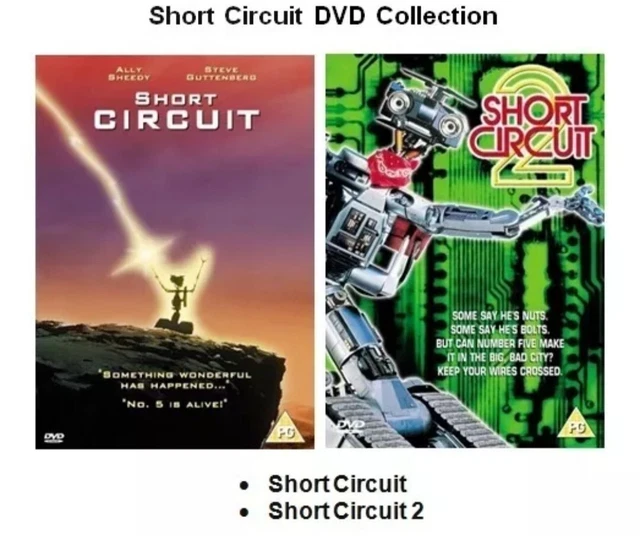 SHORT CIRCUIT PART 1 and 2 DVD COMPLETE COLLECTION New Movie Film & UK ...