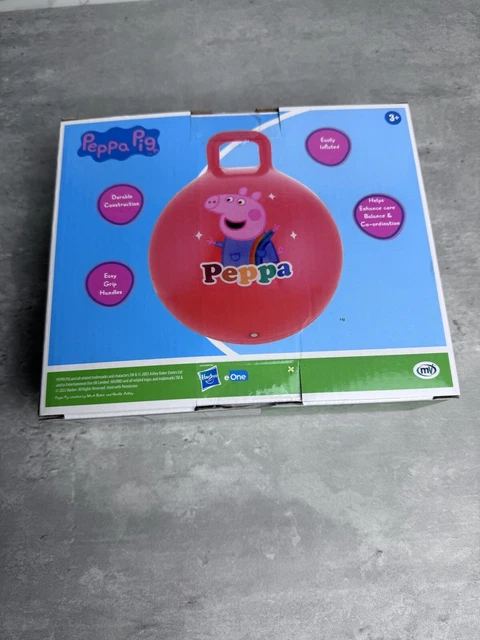 PEPPA PIG SPACE Hopper Inflatable Hopping Ball With Grip Handle Kids 3 ...