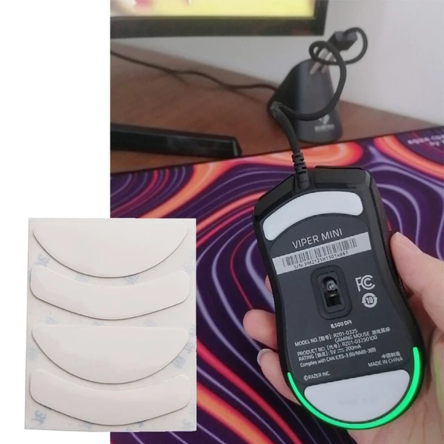 GAMING MOUSE SKATES Mouse Feet Enchanced Version 100x60mm Black / White ...