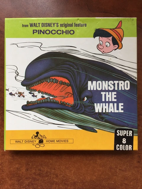 WALT DISNEY'S PINOCCHIO "Monstro The Whale" Super 8 MM Color Film ...