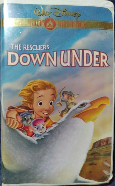 THE RESCUERS DOWN Under (VHS, 2000, Gold Collection Edition) $16.50 ...