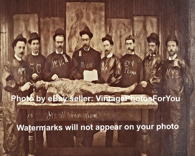 VINTAGE/ANTIQUE/OLD WEIRD/CREEPY/SCARY 1890 Medical Dissection/Autopsy ...