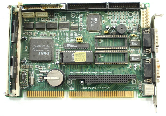ADVANTECH INDUSTRIAL COMPUTER mainboard 386SX CPU Card w/ DOM Module ...