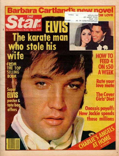 ELVIS PRESLEY STAR Magazine Oct 1977-"Charlie's Angels At Home"-Jacklyn ...