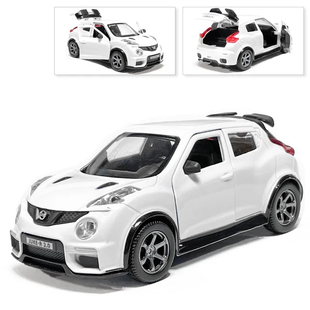 NISSAN JUKE-R 2.0 Metal Diecast Car Scale, Collectible Toy Cars, White ...