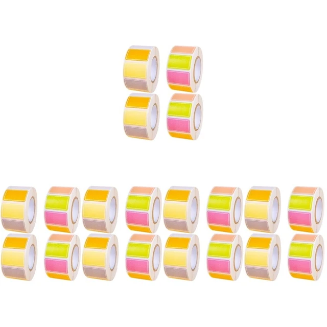 20 ROLLS OF Writable Label Sticker Sticky Classification Labels ...