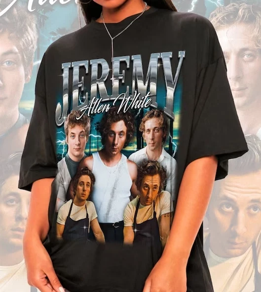 RETRO JEREMY ALLEN White Shirt Jeremy Allen White Tshirt, Merch Gift ...