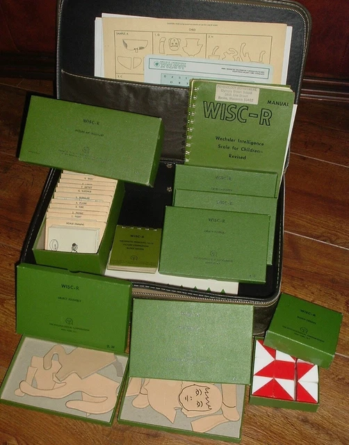 VINTAGE 1971 WISC-R Wechsler Intelligence Scale Children Psychology IQ ...