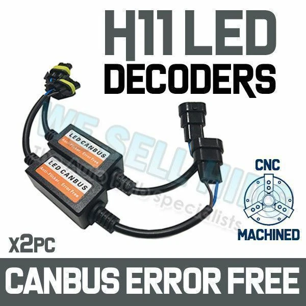 2X H8 H11 LED Headlight Canbus Error Free Warning Resistors Decoder ...