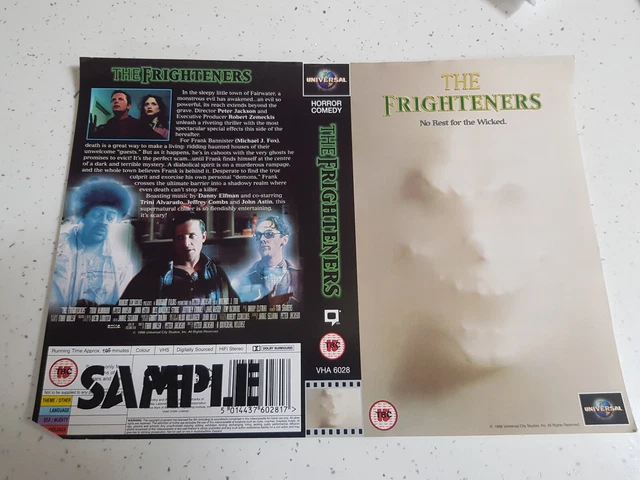 THE FRIGHTENERS - Sample VHS Video Sleeve - Large Box £3.99 - PicClick UK