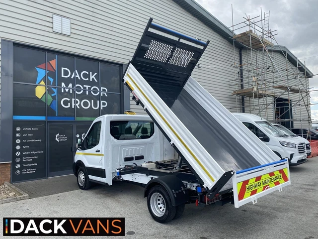 25 REG FORD Transit L2 Steel Tipper, Air Con, Tow Bar, Dual Rear Wheels ...