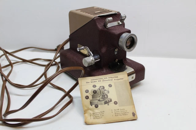 PROJECTEUR DE BANDE de film vintage standard modèle 333 marron avec ...