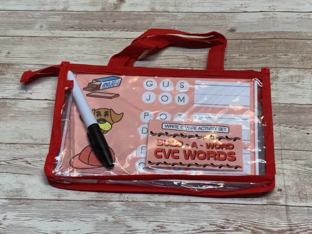 BUSY BAG Write Wipe Activity Set Build A Word CVC Words 