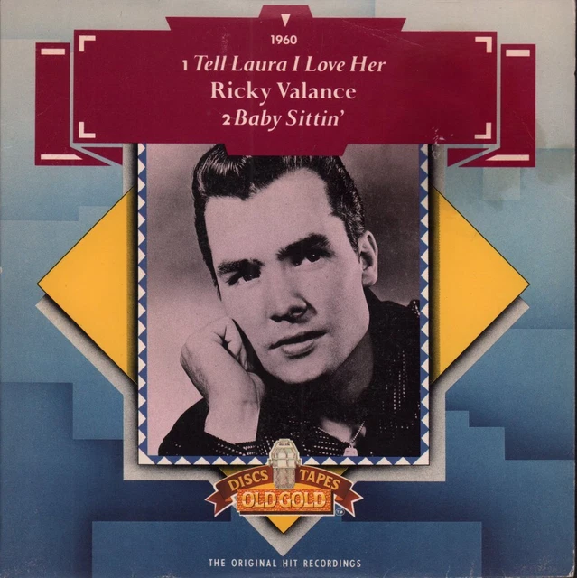 RICKY VALANCE TELL Laura I Love Her 7 INCH VINYL UK Old Gold 1983 Pic ...
