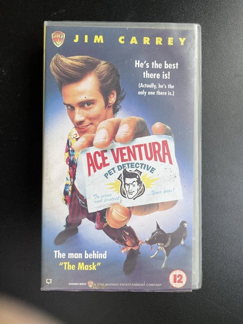 ACE VENTURA: PET Detective (VHS) 1994 Jim Carrey, Courtney Cox Comedy ...