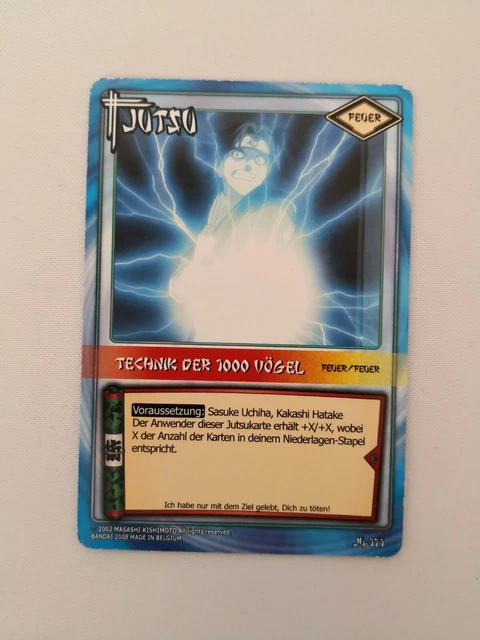 NARUTO TCG MAPPA TECNICA DEI 1000 UCCELLINI JU-171 SASUKE UCHIHA ...
