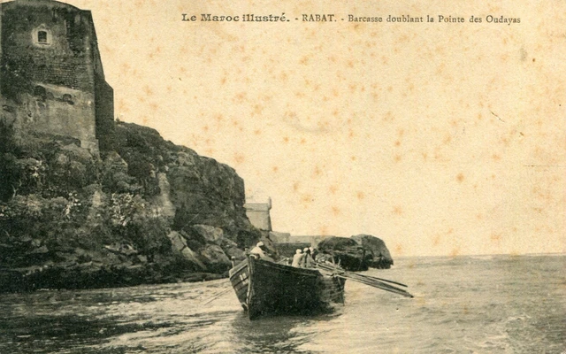 CARTE MAROC RABAT Barcasse doublant la Pointe des Oudayas $2.85 - PicClick