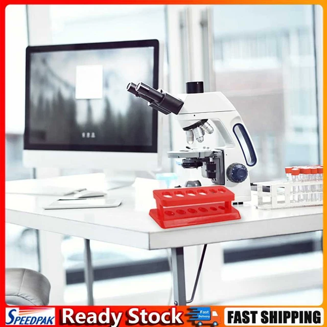 PLASTIC TEST TUBE Rack 6 Holes Holder Burette Stand Lab School Supplies ...