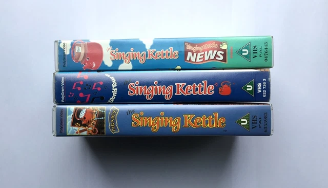 3 X THE Singing Kettle VHS Videos 'World Tour/News/Pirates' £27.00 ...