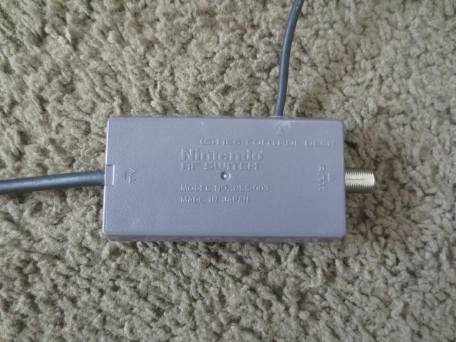 OFFICIAL NINTENDO NES RF Switch Cable NES-003 also compatible for Super ...