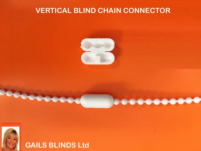 ROLLER/VERTICAL BLIND CHAIN connector cord joiner Multiple Packs £2.25 ...