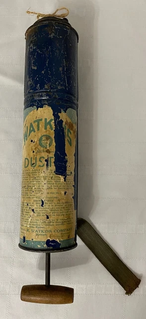USED VINTAGE BLUE Watkins Duster Garden/Insect/Bug/Powder Sprayer No ...