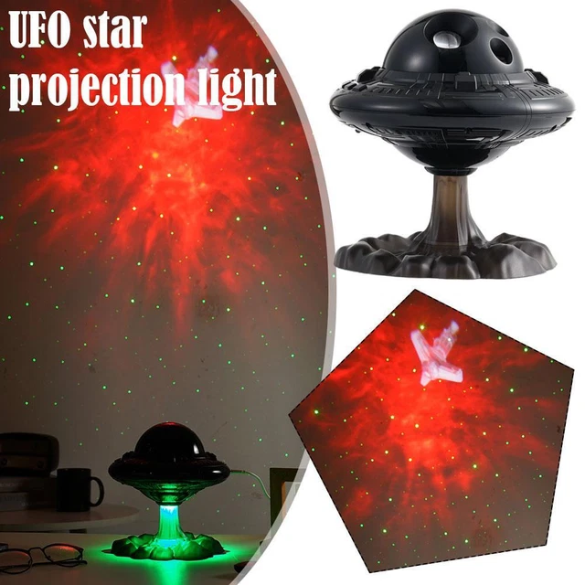 UFO SHAPED NIGHT Light Galaxy Projector 8 Nebula Color E9W8 ／ Control ...