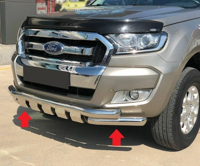 FORD RANGER PROTECTION Avant Bull Bar Double City Guard Acier Inox 2012 ...