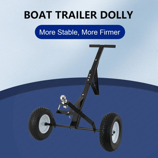BOAT TRAILER DOLLY Caravan Yacht Camper Hand Mover 96"-116" Adjustable ...