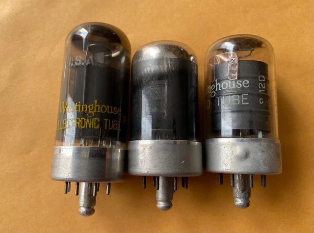 VINTAGE 7B7, 7C5 & 7Q7 Radio Tubes (3 in total) Westinghouse & GE Test ...